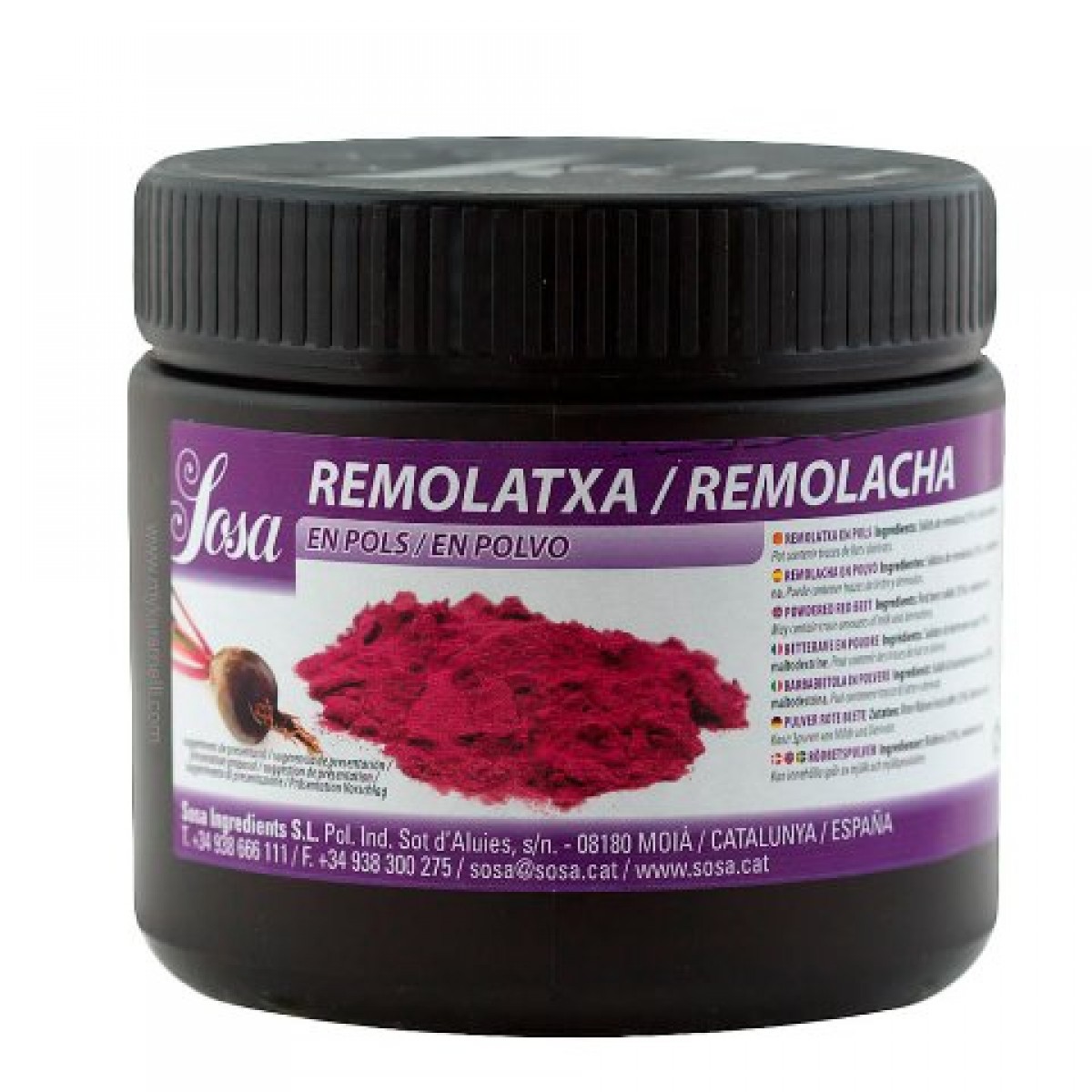 Betterave lyophilisée poudre Sosa colorant naturel 300 g
