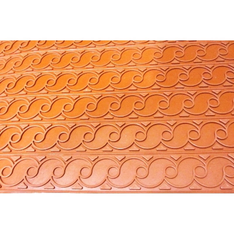 Tapis relief Arabesques 530 x 370, bande 30 mm