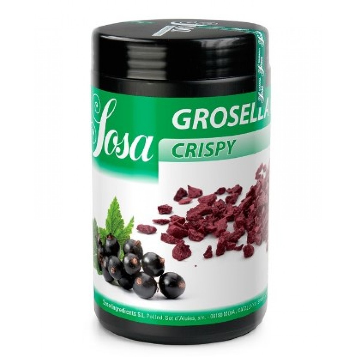 Cassis Crispy Sosa morceaux 2 à 10 mm 200 g